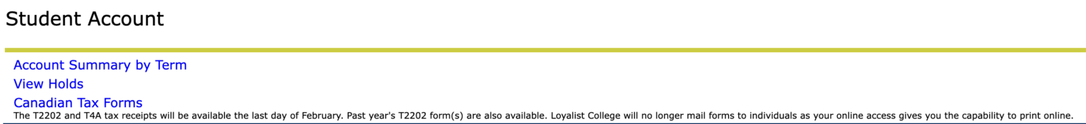 Transcripts and records - Loyalist College